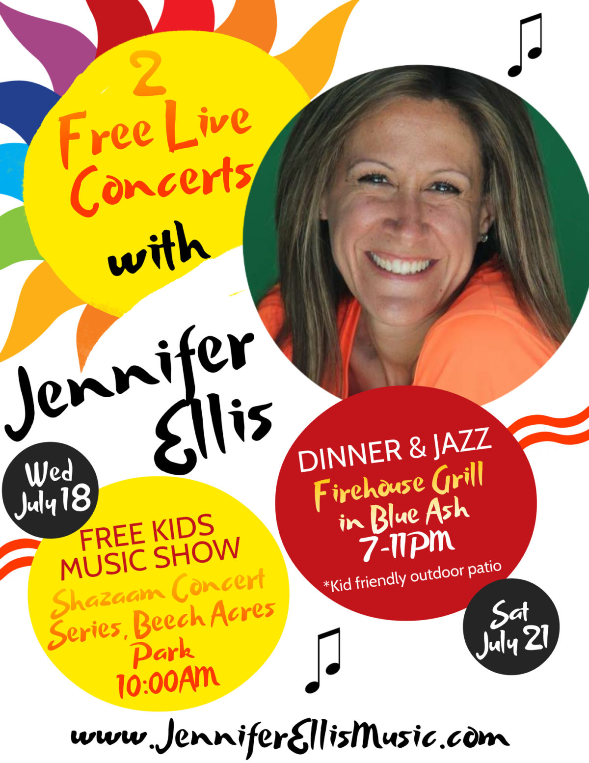 SHOWS – Jennifer Ellis Music